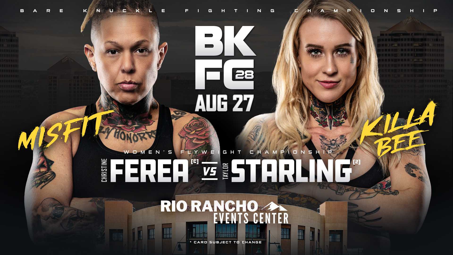 Bare Knuckle Fighting Championship Rio Rancho Events Center Bare Knuckle Fighting Championship Rio Rancho Events Center