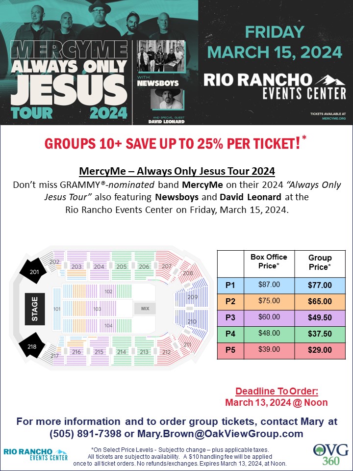 Group Experiences - Rio Rancho Events Center